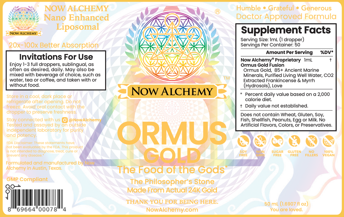 Ormus - Food of the Gods | Now Alchemy