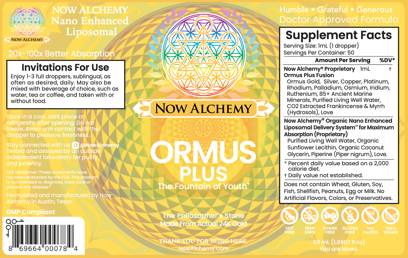 Ormus Plus – Now Alchemy