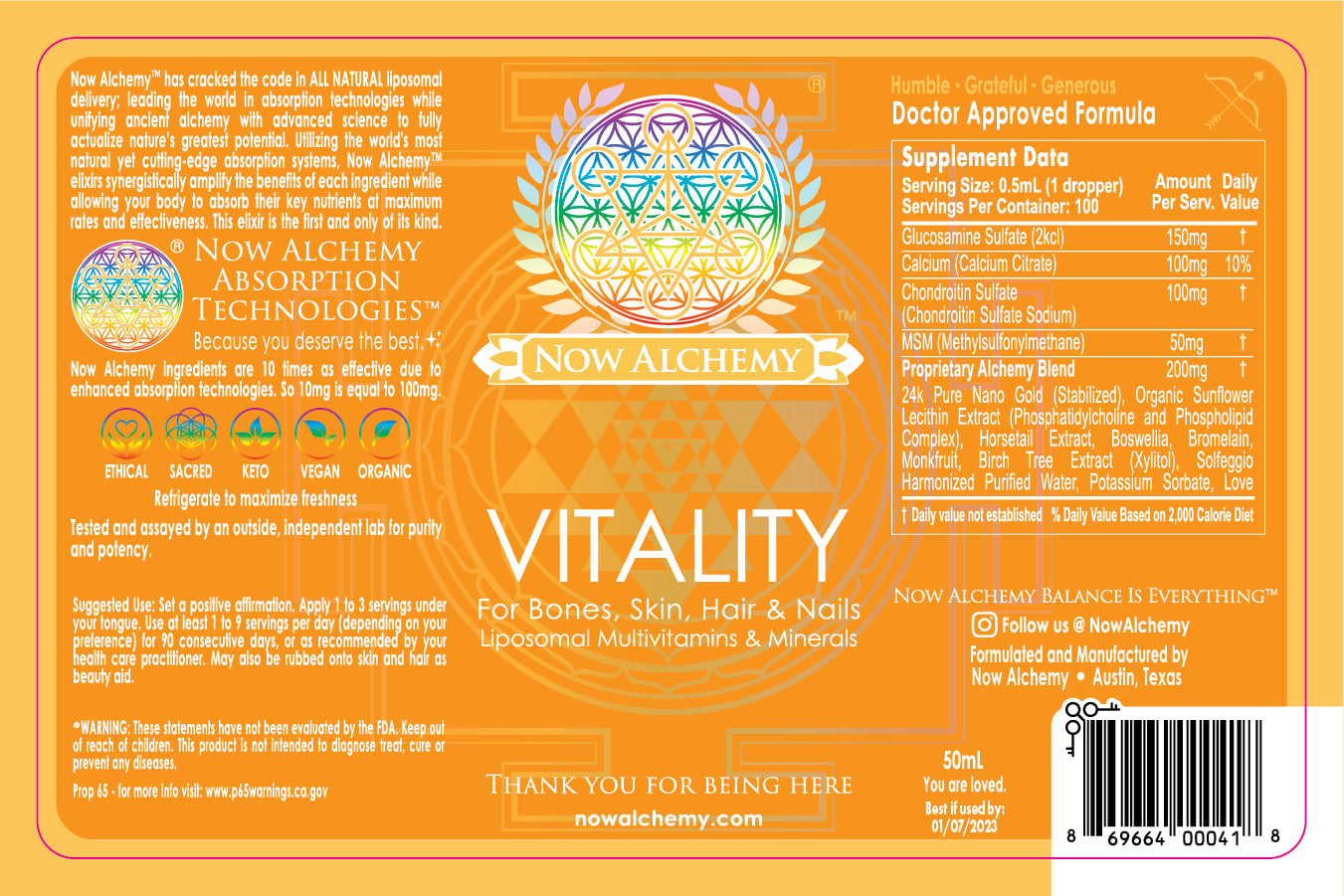 Buy Online Vitality – Now Alchemy
